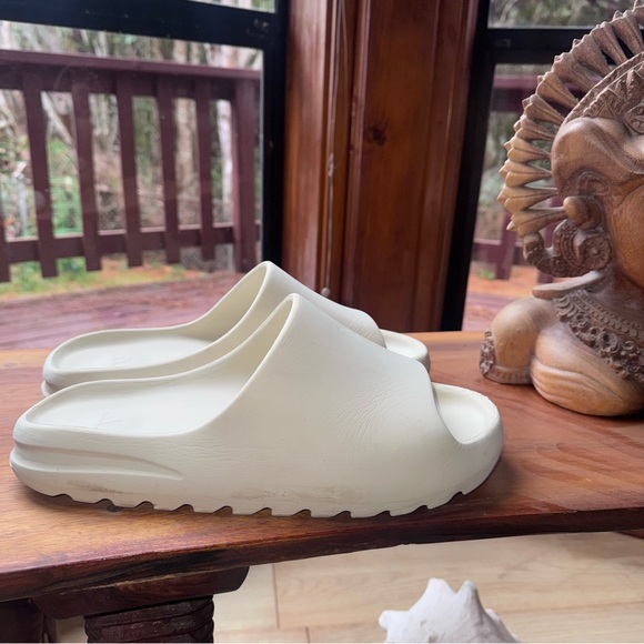 adidas | Shoes | Adidas Yeezy Size 2 Bone Slides Mens Cream Slide Shoes ...